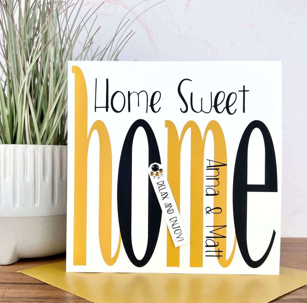Personalised Handmade New Home Card - Creative Handmade Cards